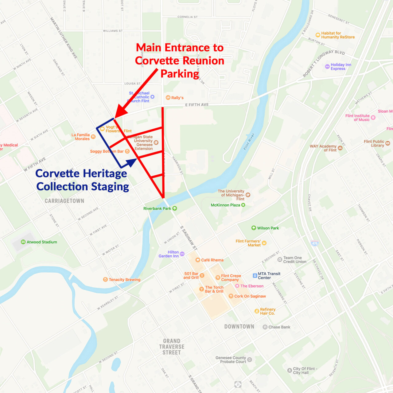 Corvette Reunion - Corvette Reunion at Back to the Bricks